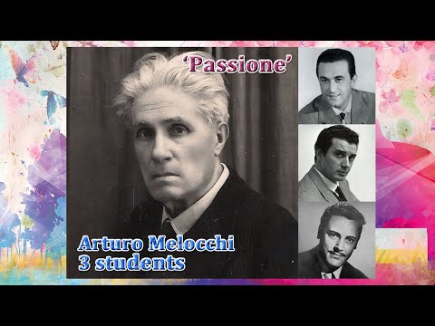 Arturo Melocchi 3 students Gastone Limarilli Franco Corelli Mario Del ...