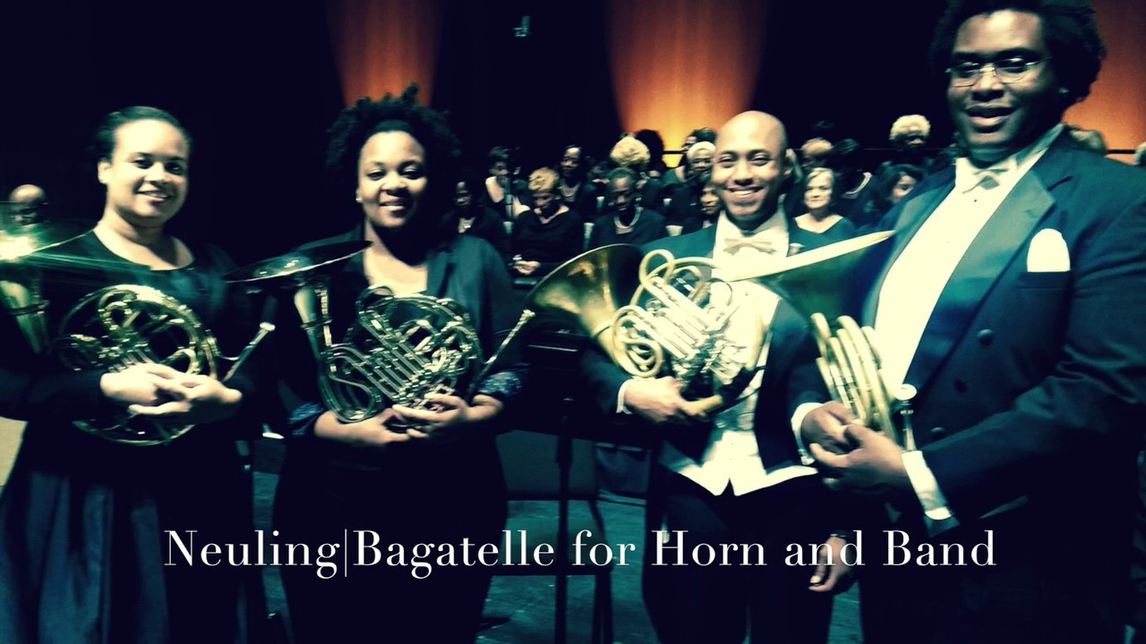 Hermann Neuling | Bagatelle arr. for Solo Horn and Band - YouTube