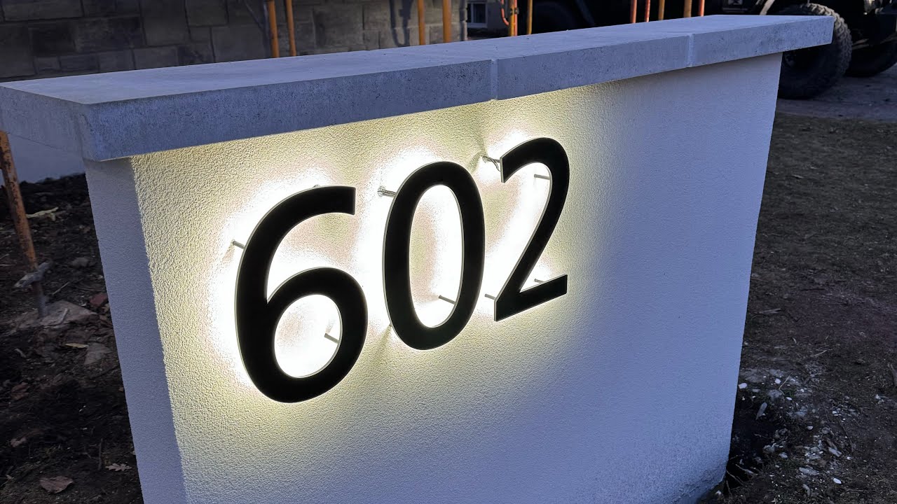 How To Build a Retaining Wall for Number Sign (DIY GUide) - YouTube