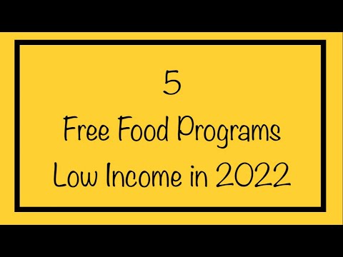 5 Free Food Programs for the Low Income in 2022 - YouTube