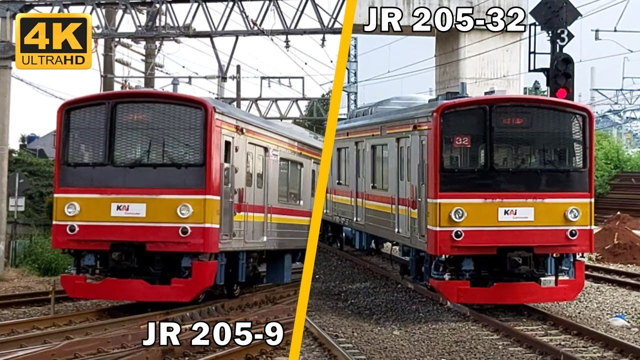 ARMADA KRL JOGJA SOLO !! KLB Ujicoba JR 205-9 dan JR 205-32 Rangkaian ...