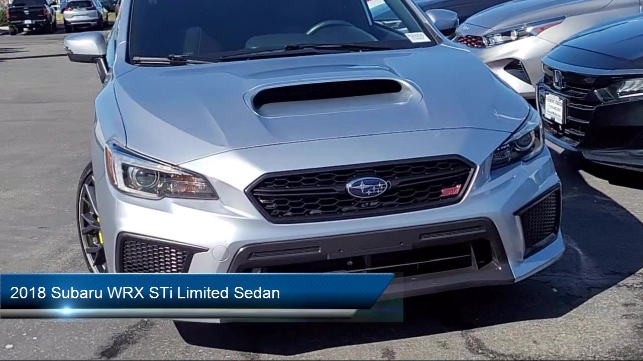 2018 Subaru WRX STi Limited Sedan San Jose Palo Alto Hayward San Mateo ...
