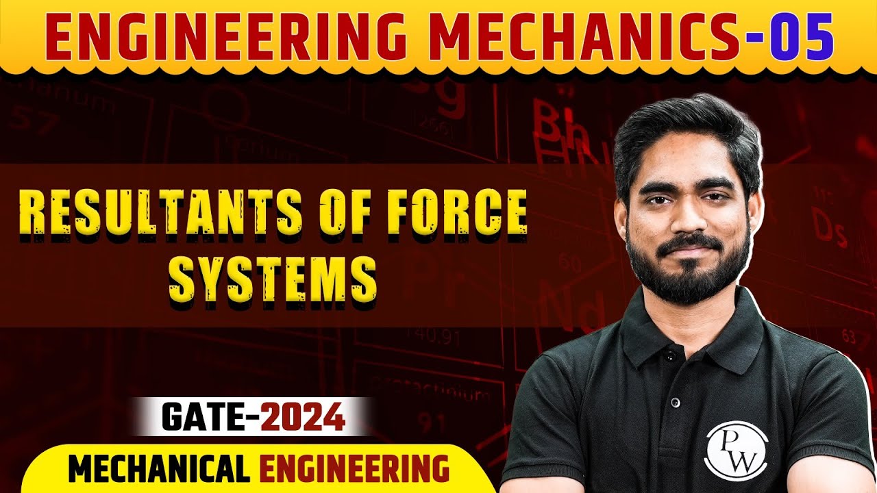 Engineering Mechanics 05 | Resultants of Force Systems | ME | Gate 2024 ...