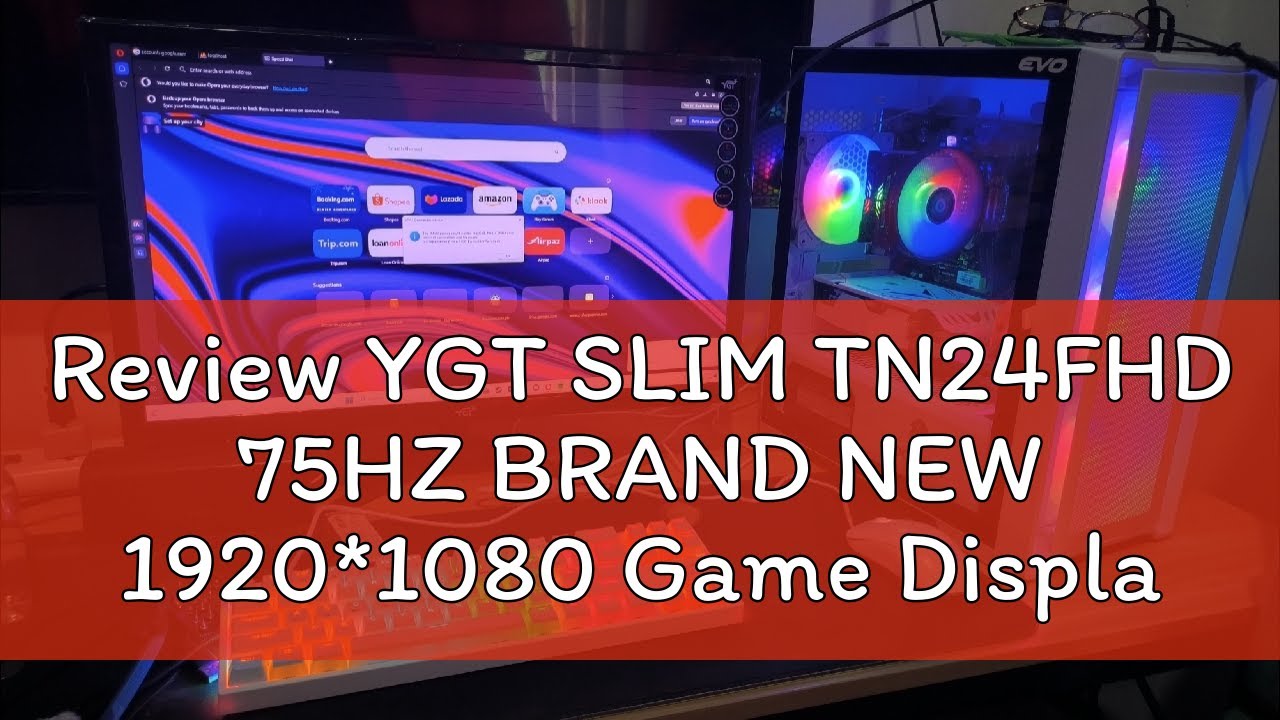 Review YGT SLIM TN24FHD 75HZ BRAND NEW 1920*1080 Game Display Wide LED ...
