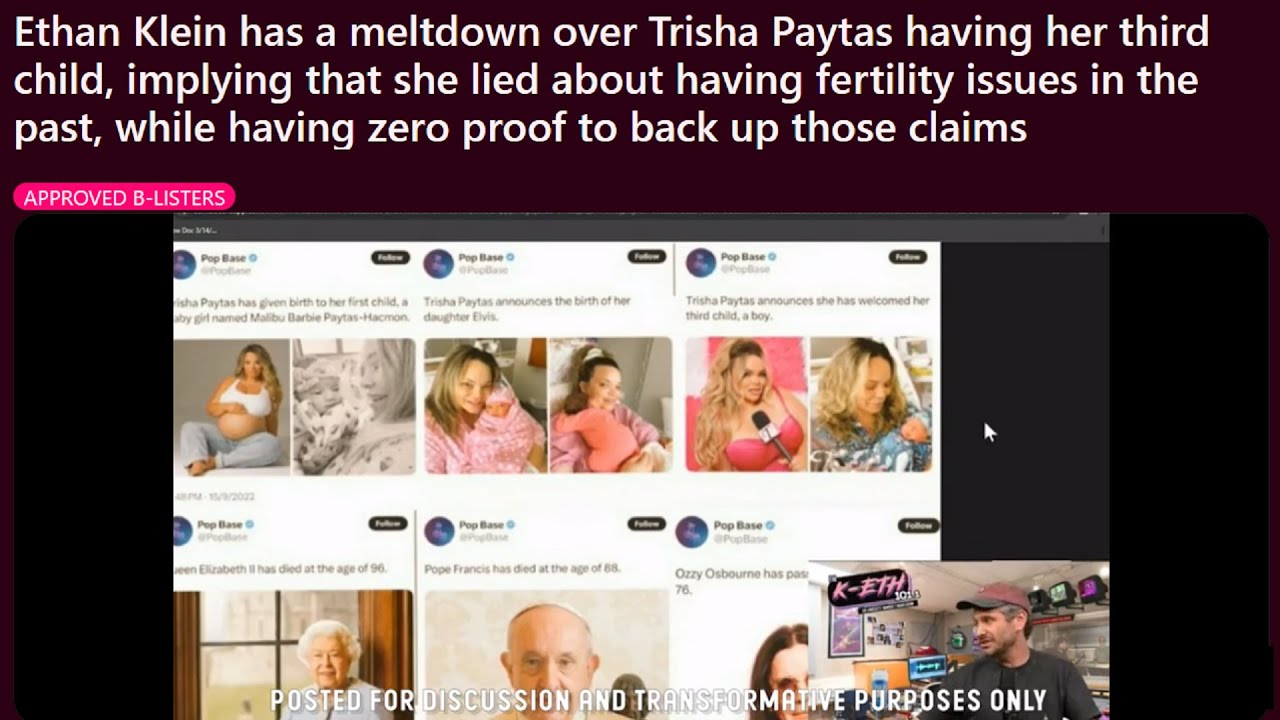 Frenemies Context Behind Ethan Klein (H3) vs. Trisha Paytas's ...