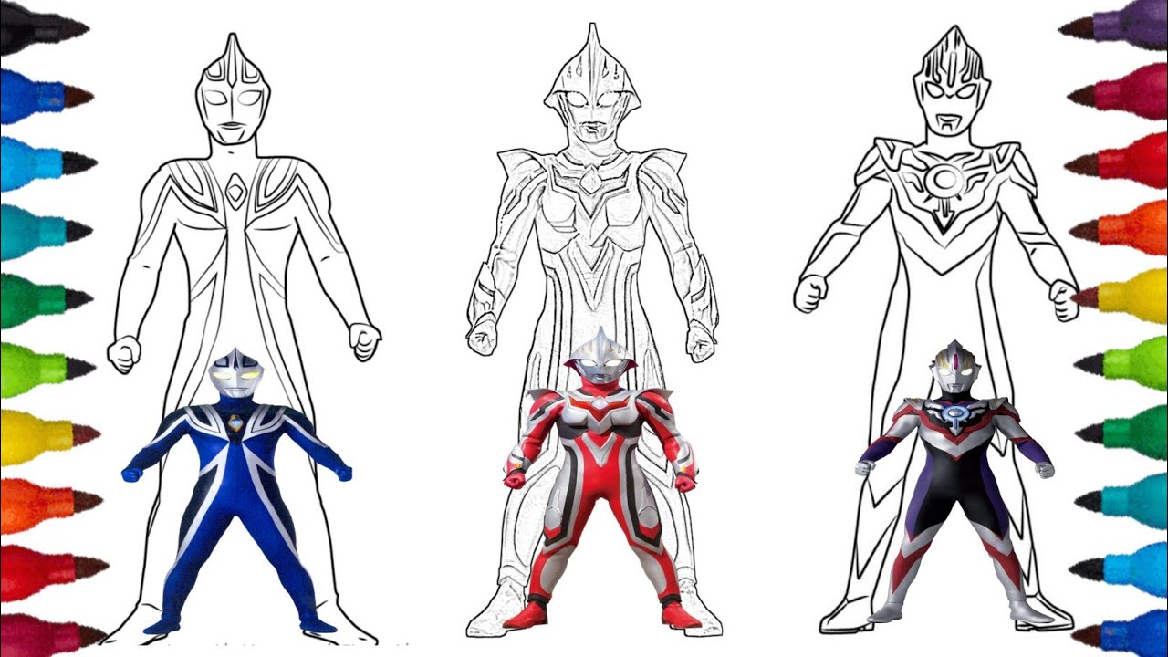 Coloring Ultraman Agul Ultraman Nexus Ultraman Orb - YouTube