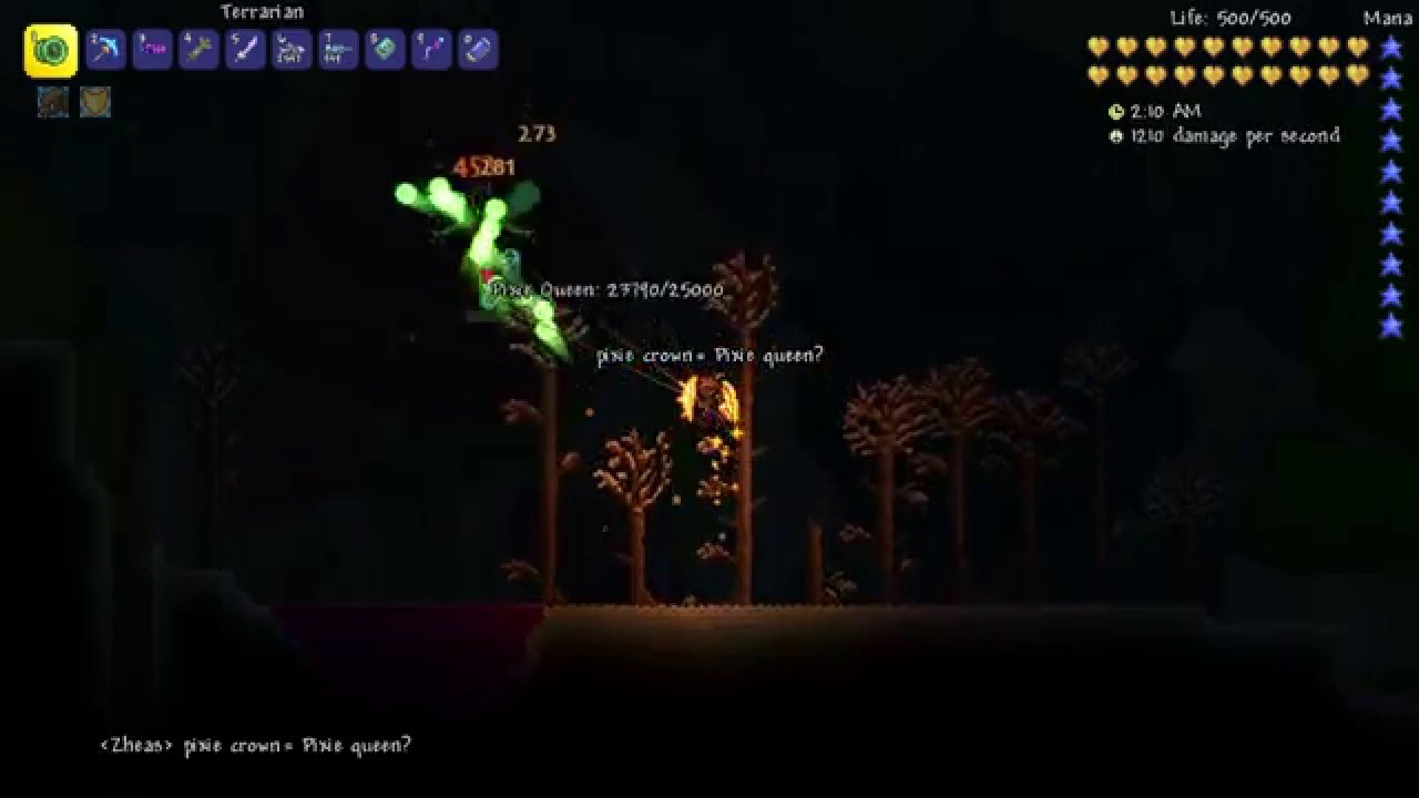 Pixie Queen Boss Fight - Tremor Remastered - Terraria Mod - YouTube