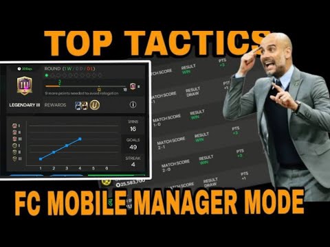 FC Mobile Manager Mode Tactics. - YouTube
