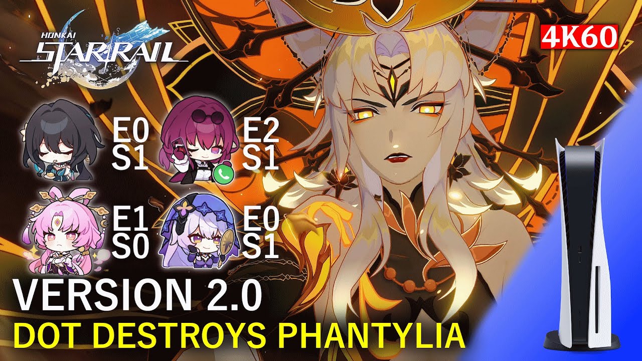 Honkai: Star Rail (PS5): DESTROYING PHANTYLIA WITH DOT - YouTube