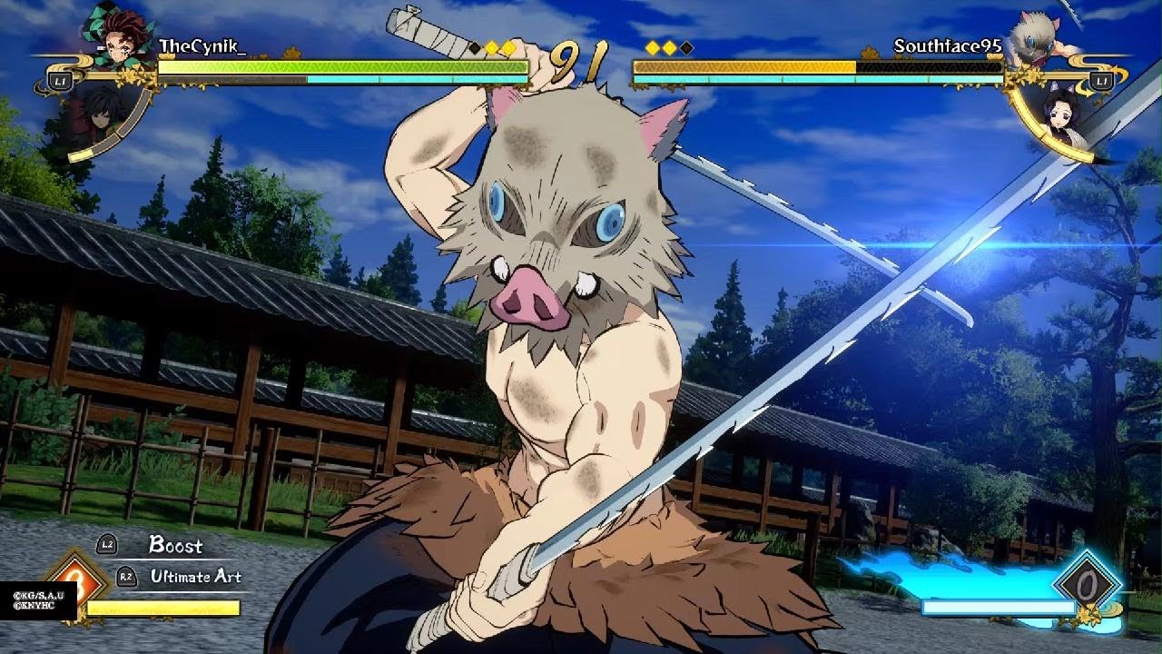 Demon Slayer -The Hinokami Chronicles: Tanjiro vs Inosuke - YouTube