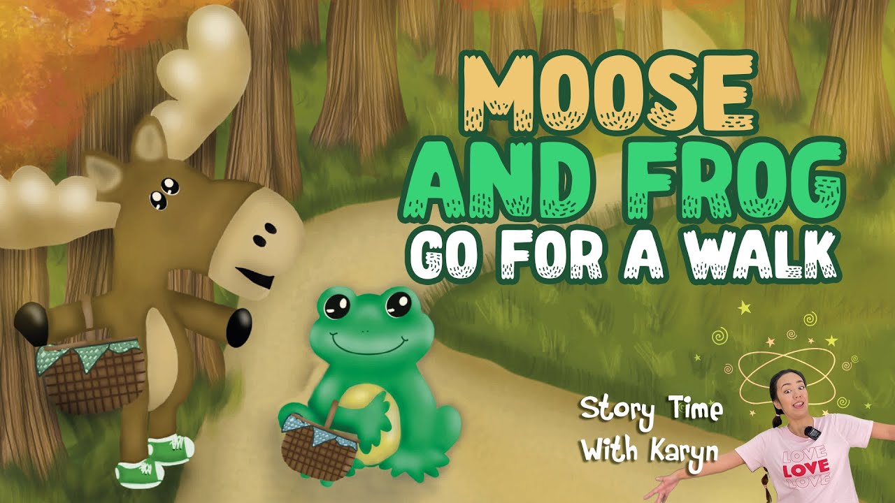 Moose And Frog Go For A Walk | Animated Children's Story Book Read ...