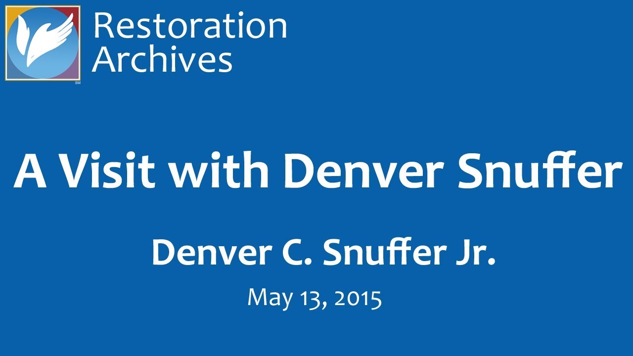 A Visit with Denver Snuffer, by Tim Malone - YouTube