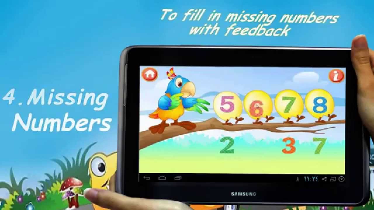 Kids Math Count Numbers app - YouTube