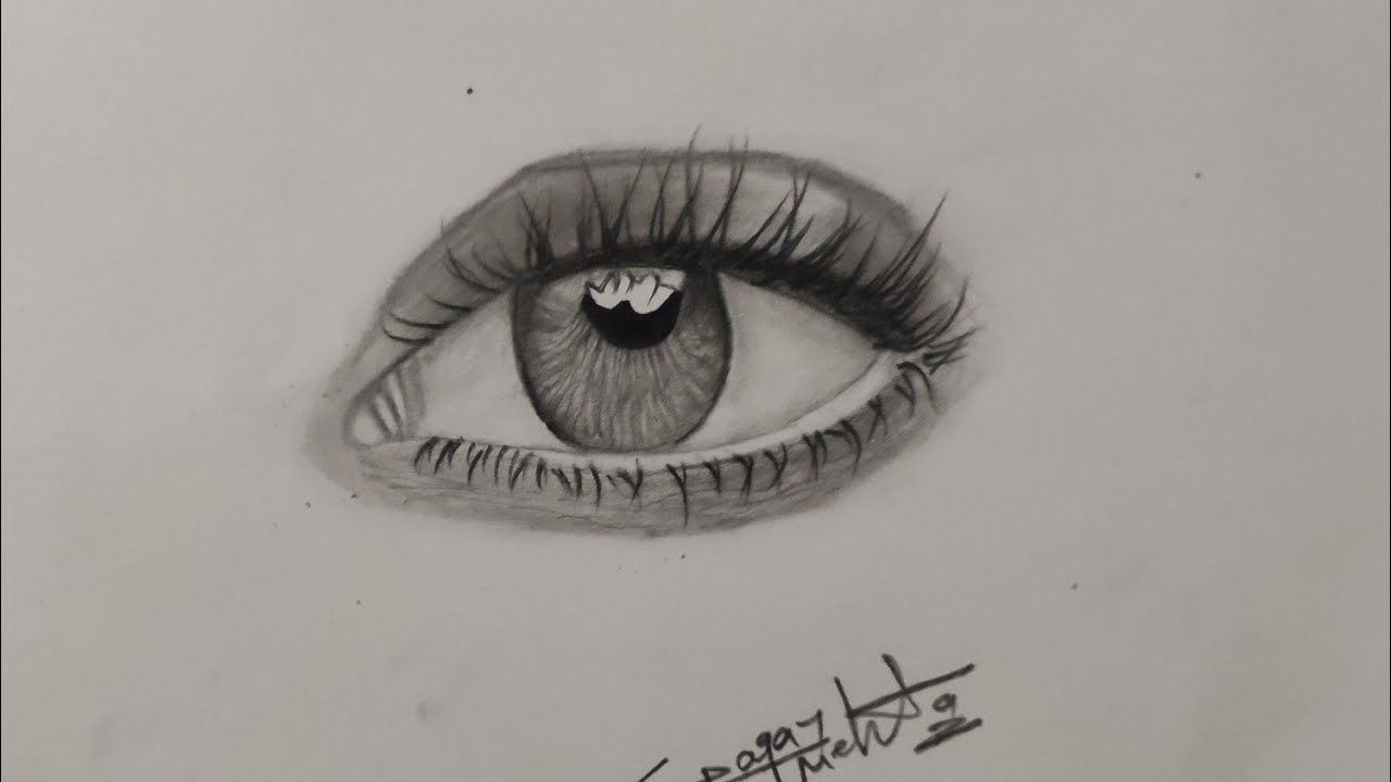 How To Draw a Hyper Realistic Eyes For Beginners | step by step - YouTube