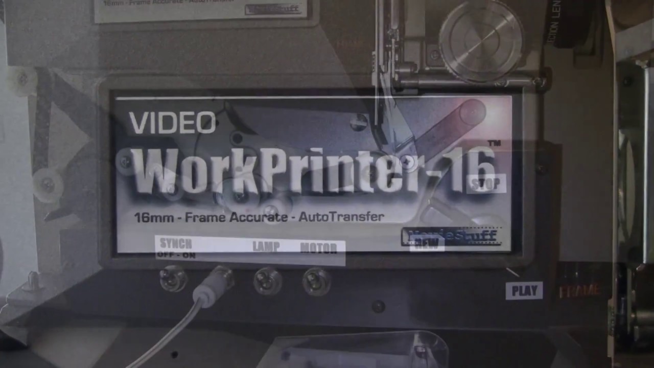 MovieStuff Workprinter 16 Frame-By-Frame Telecine Projector - YouTube