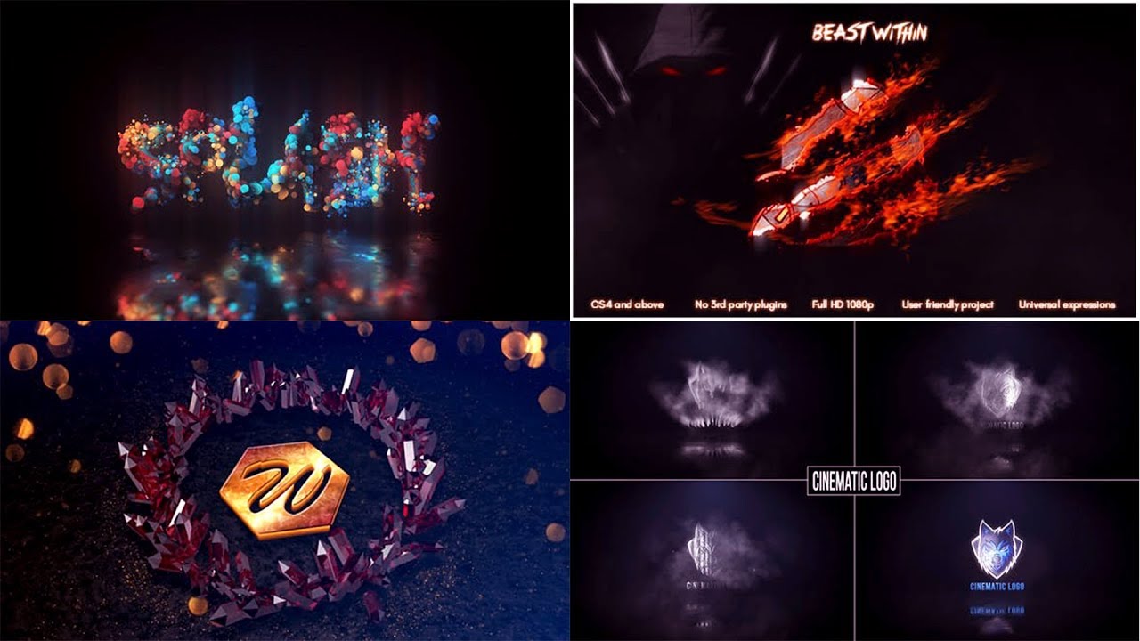 Top 16 LOGO Template After Effects - YouTube