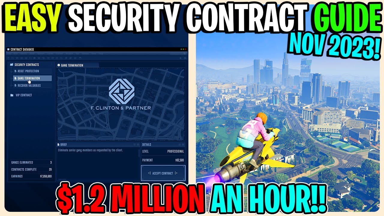 New Easy SECURITY CONTRACT GUIDE In GTA 5 Online 2023! (Best Way To ...