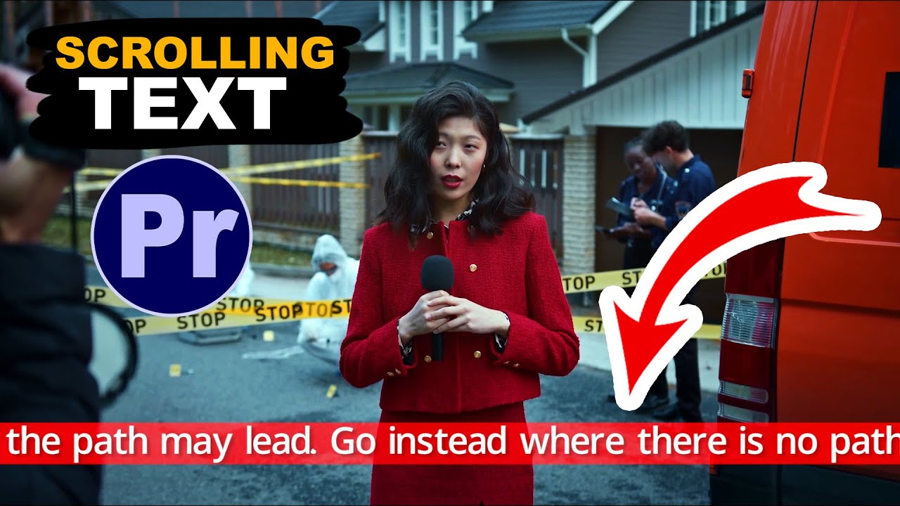 How to Add Horizontal Scrolling Text in Premiere Pro - YouTube