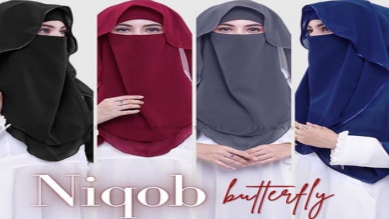 butterfly niqab cutting and stitching 2023/niqab design/hijab cutting ...