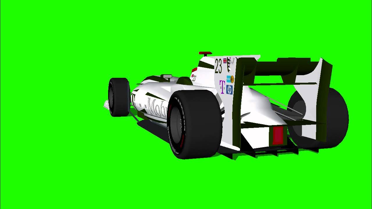 F1 racing car chroma key - greenscreen effect - YouTube