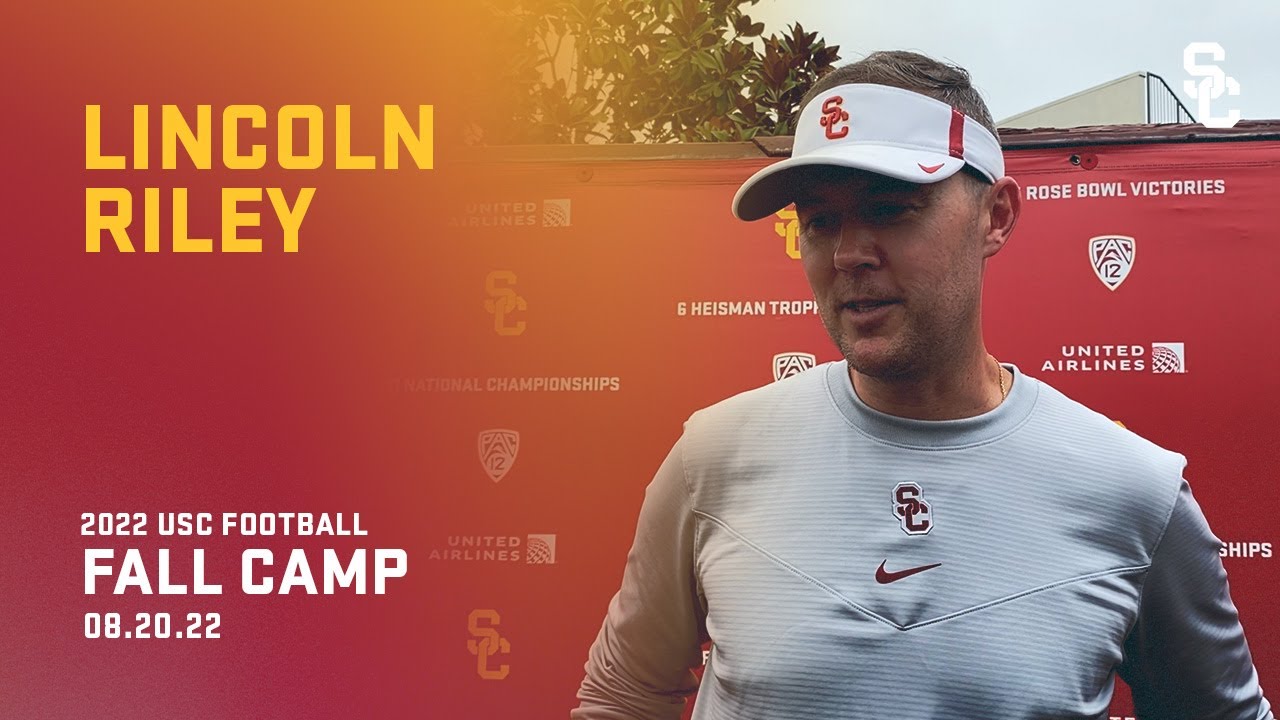 Lincoln Riley on the conclusion of USC Football’s 2022 Fall Camp - YouTube
