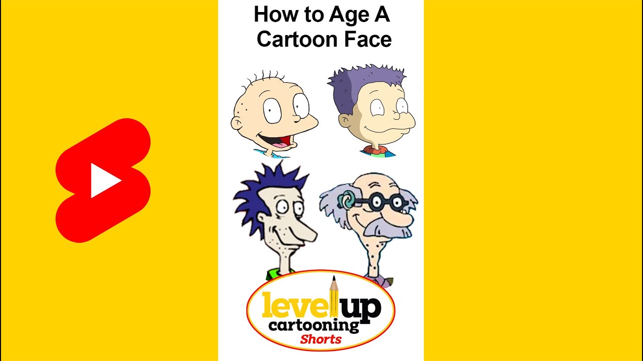 How to Age A Cartoon Face - YouTube