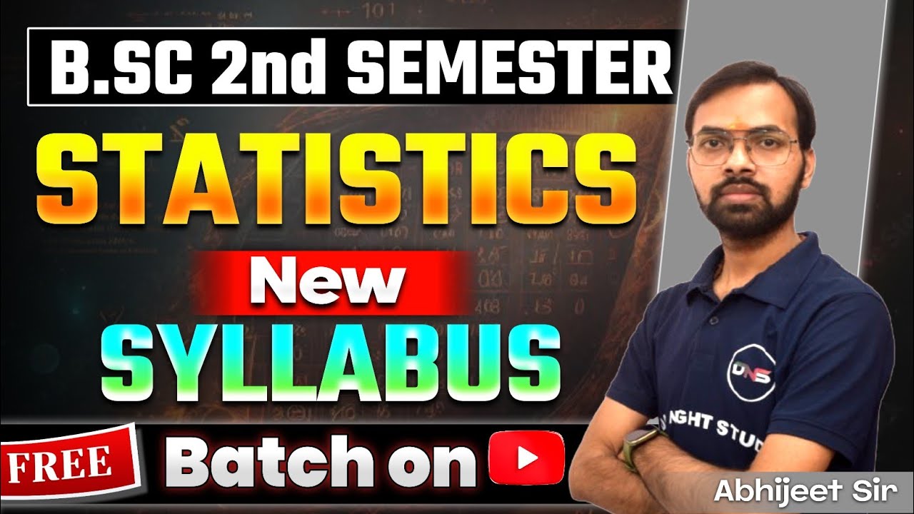B.Sc 2nd Semester Statistics Syllabus || Statistics 2nd Semester ...