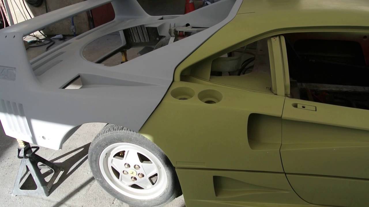 F40 rear bonnet - YouTube