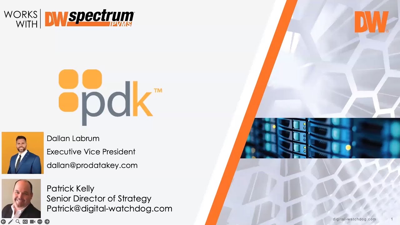 Works with DW Spectrum® IPVMS Webinar Recording: PDK (ProdataKey) - YouTube