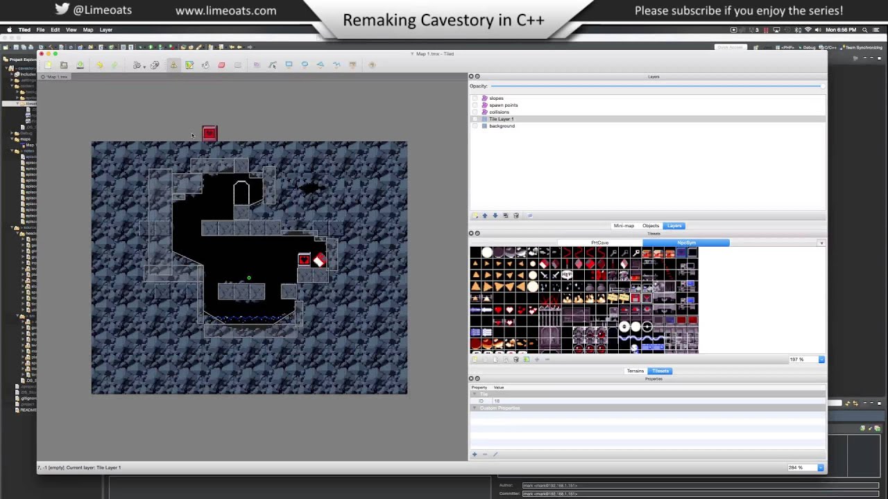 Remaking Cavestory in C++ - Episode 12 - Animated Tiles - YouTube