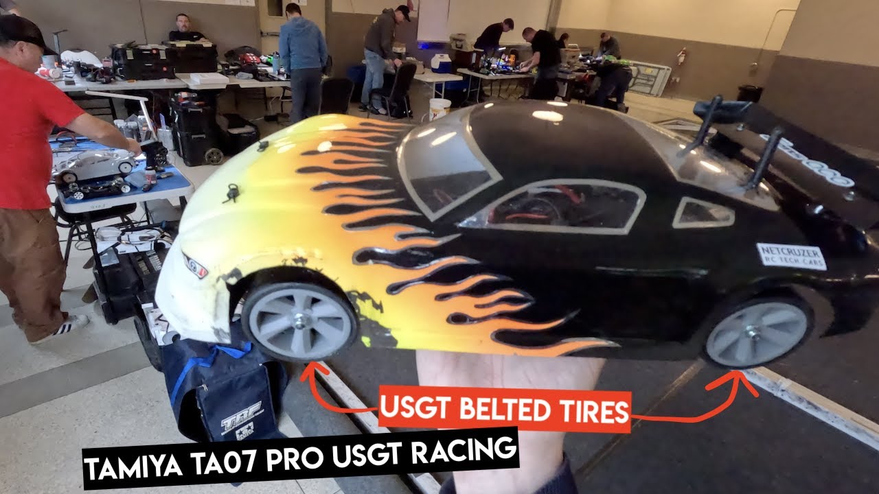 First Time Trying USGT Belted Tires, Racing Tamiya TA07 Pro - Netcruzer ...