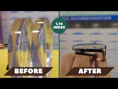1.74 High Index Lenses -11.00 Power | Hi Index Lenses Thickness #1.74 ...