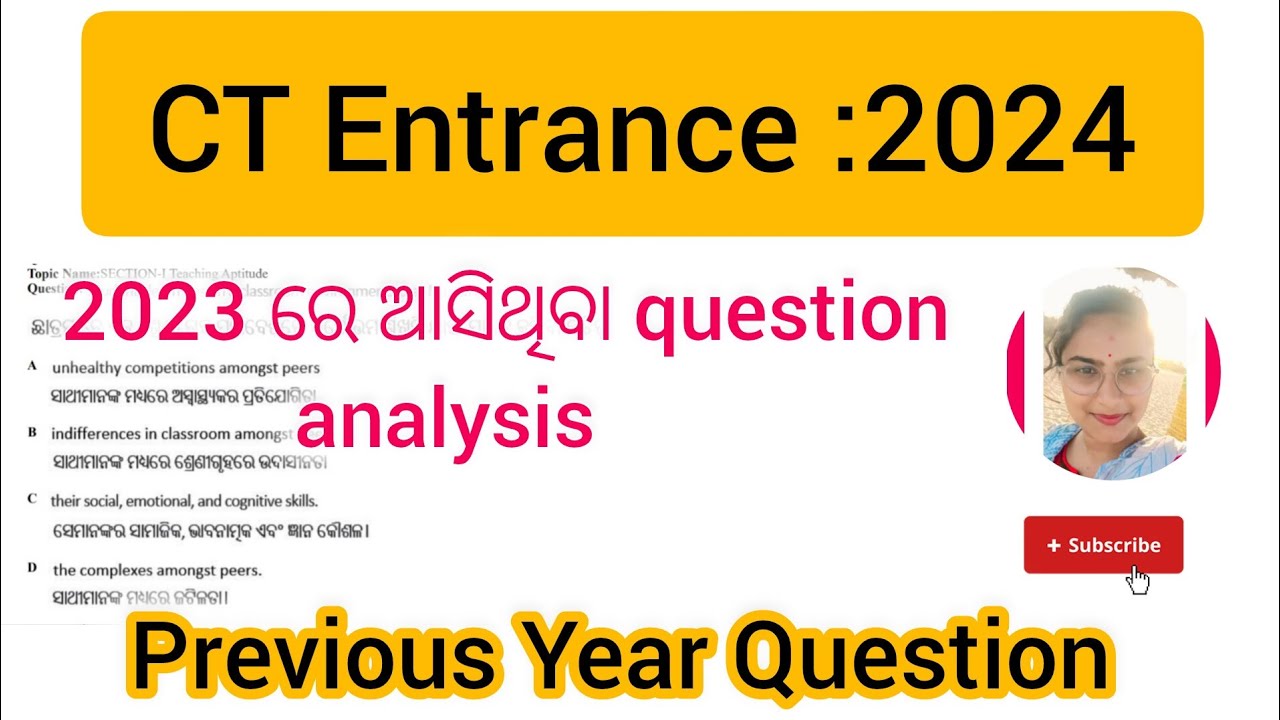 CT Entrance 2024 ||Previous year question analysis 2023 #ctexam2024 #pyq #ctet @LifeofBisnupriya ...