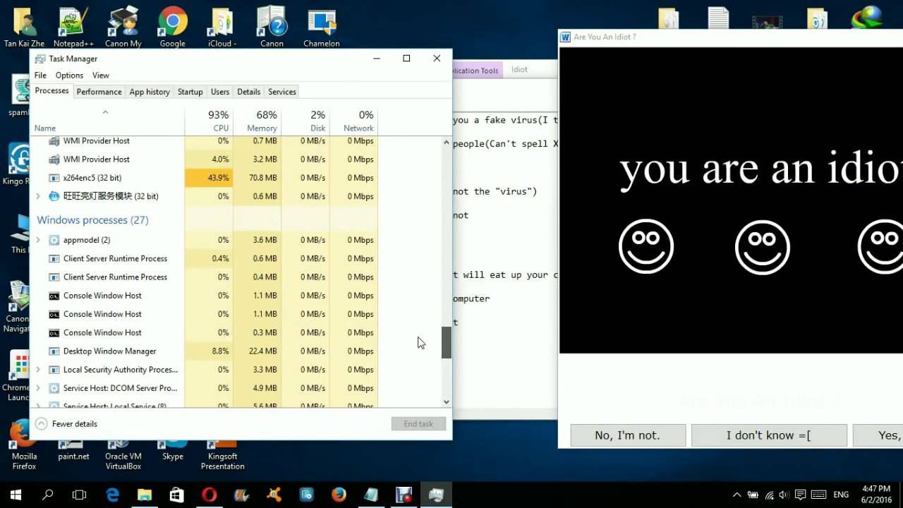 You Are An Idiot Script(Fake Malware) - YouTube