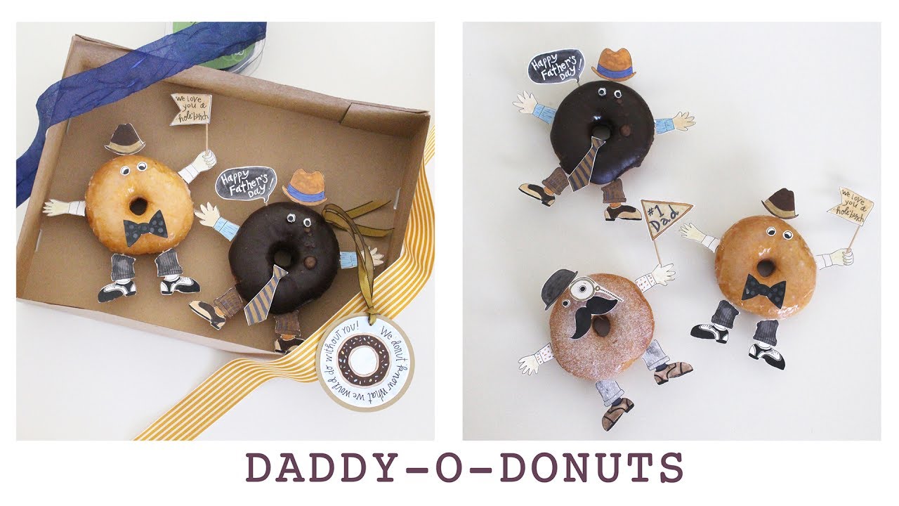 DIY Daddy-O Donut craft - YouTube