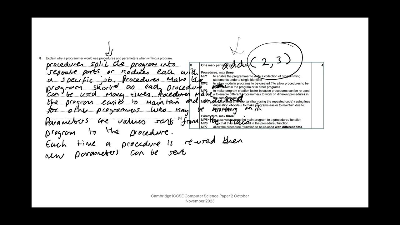Q9 - Logic (Draw a logic circuit) - part a Paper 2 oct nov 23 Cambridge iGCSE Computer Science ...