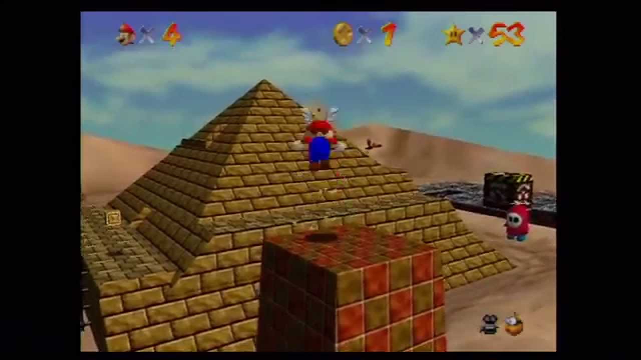 Shining Atop the Pyramid (Shortcut) - Super Mario 64 Walkthrough - YouTube