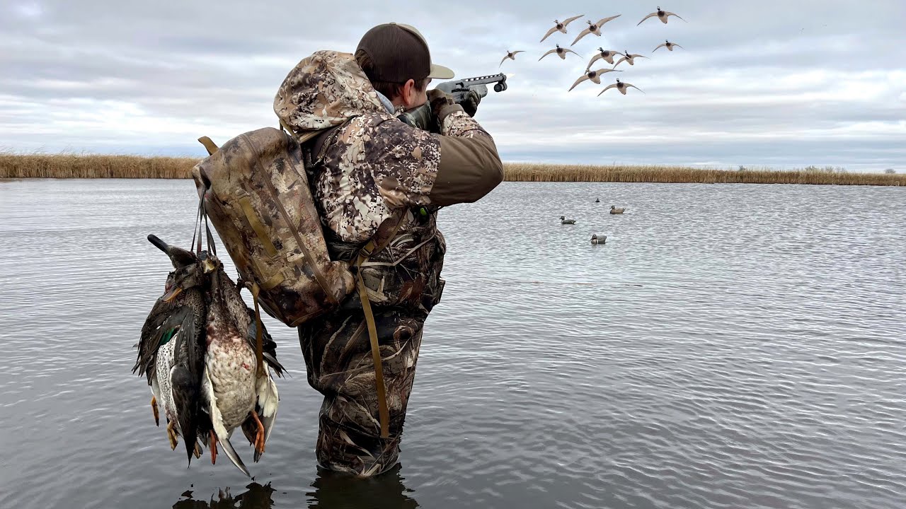 Backpack Duck Hunting a SECLUDED Slough! (Catch Clean Cook) - YouTube
