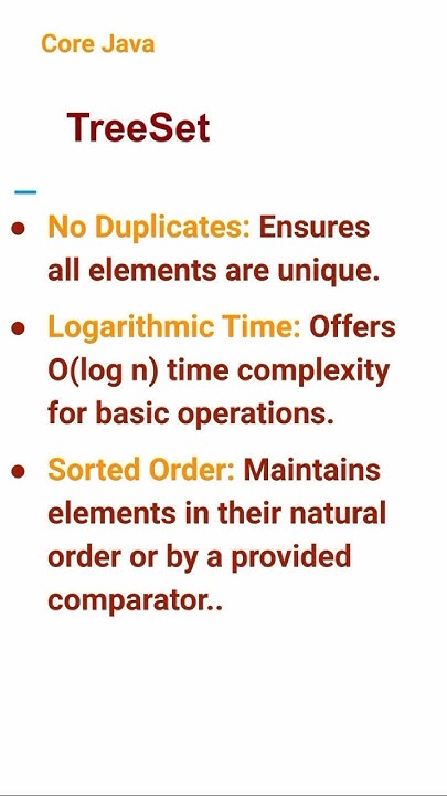 TreeSet (102) #corejava - YouTube