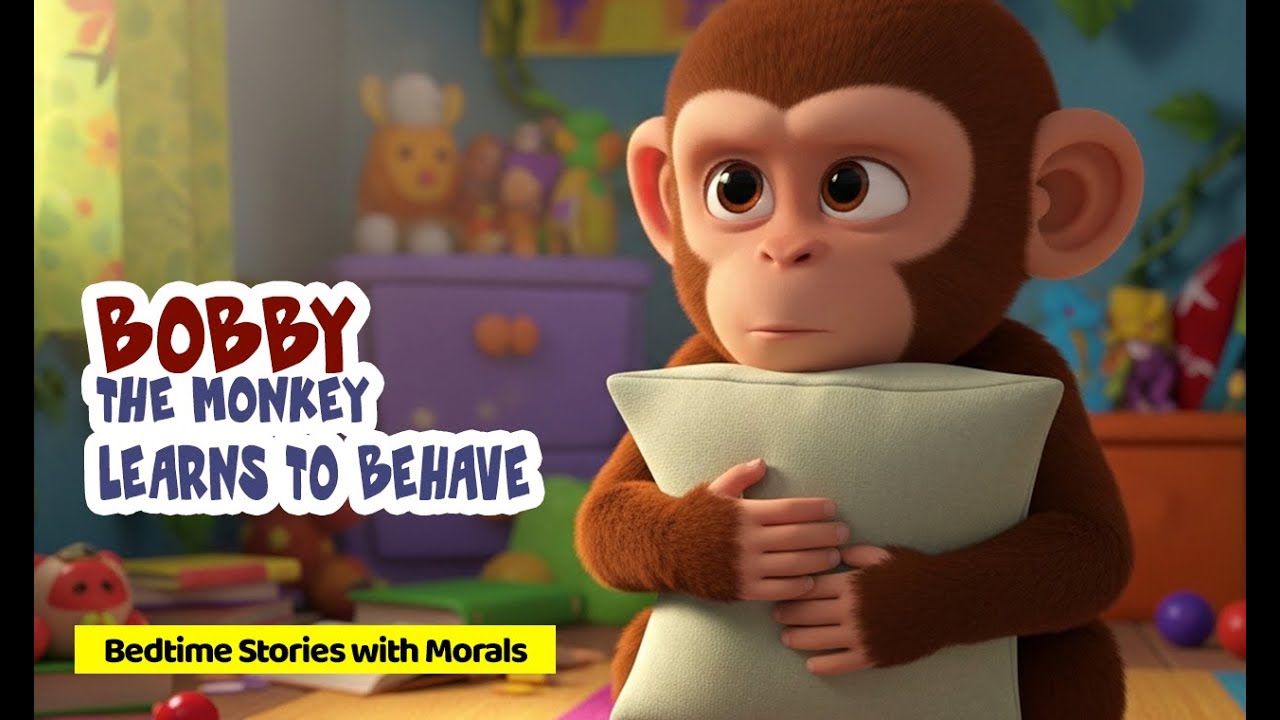 Bobby the Rude Monkey Learns to Behave 🐒 | Kids Story About Respect ...