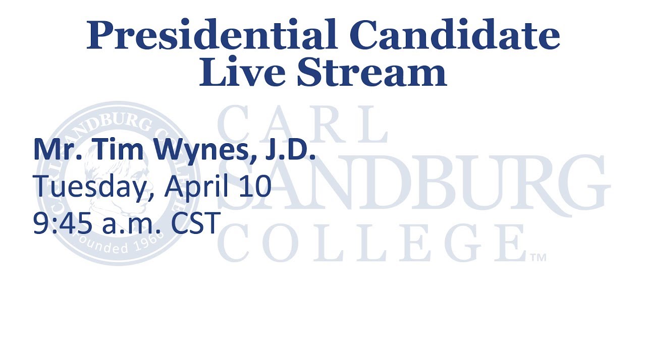 Presidential Candidate: Mr. Tim Wynes, J.D. - YouTube
