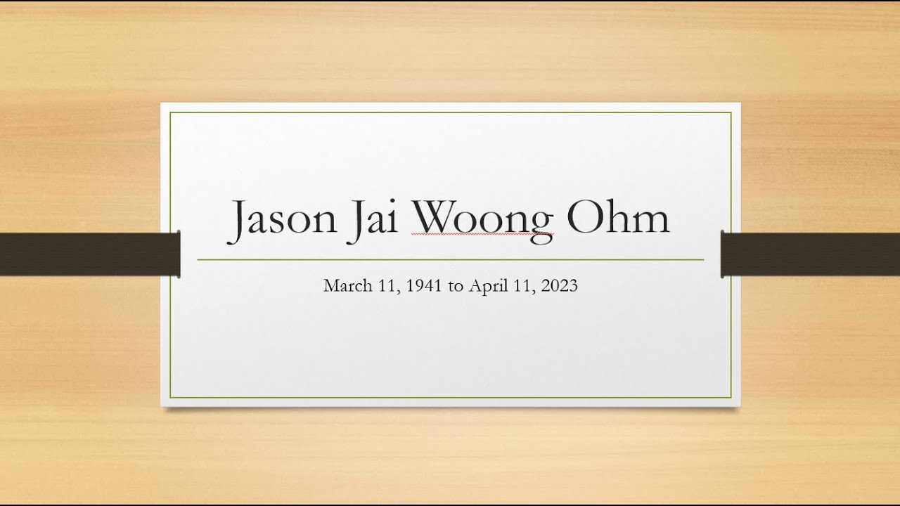 고 엄재웅집사 장례예배 (Funeral Service for Deacon Jason Ohm) - YouTube