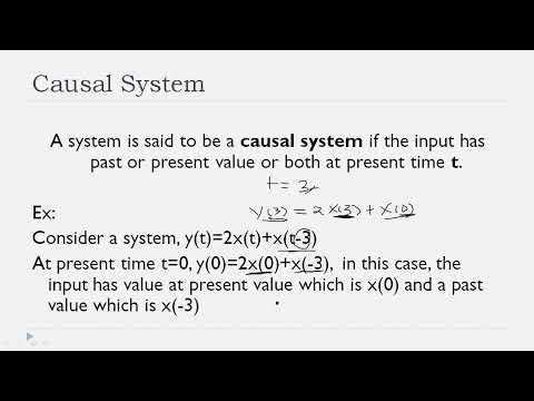 Causal and Non-Causal Systems - YouTube