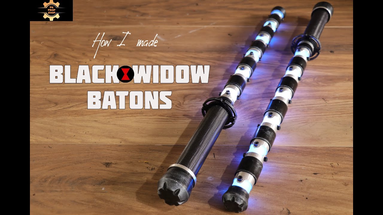 How I Made: Black Widow Baton - YouTube