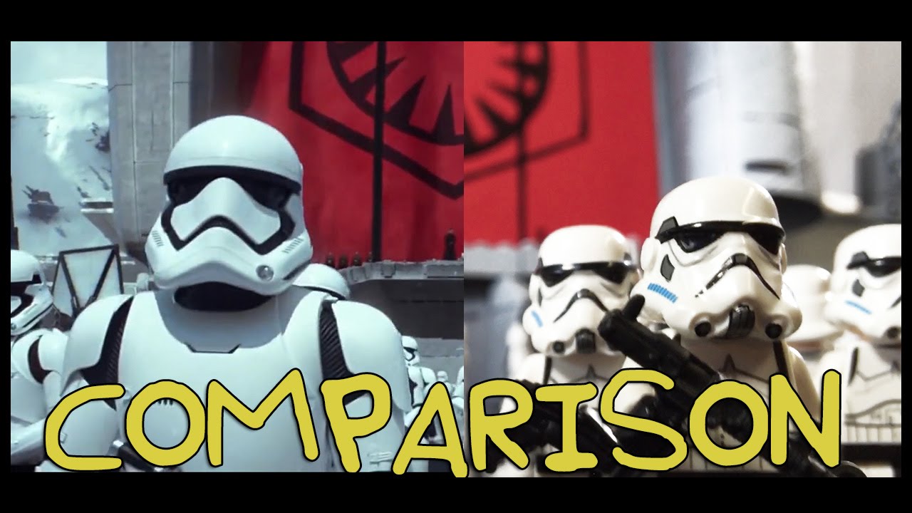 Star Wars: The Force Awakens Trailer- Homemade Side by Side Comparison ...