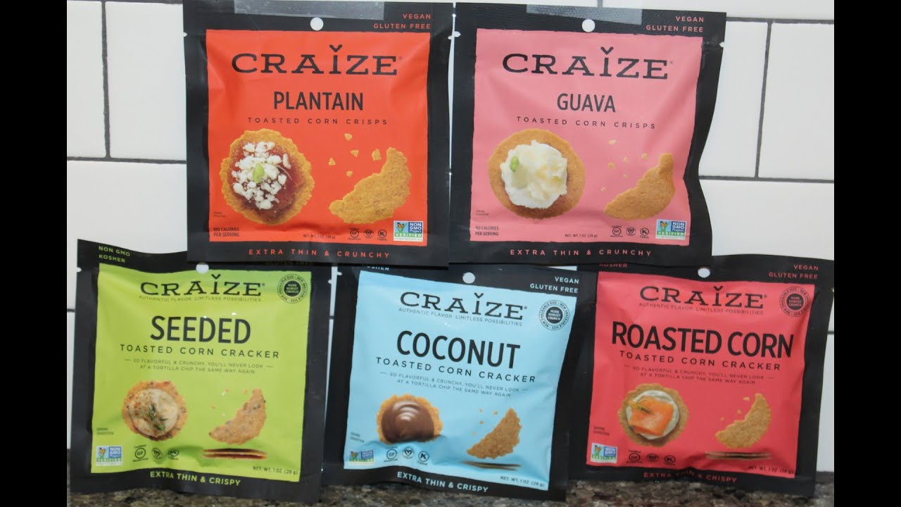 Craize Crisps: Plantain, Guava and Cracker: Seeded, Coconut, Roasted ...