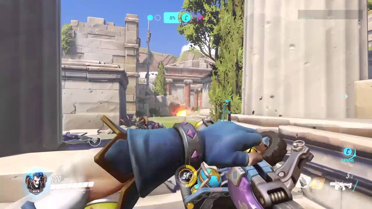 Overwatch Hero Spotlight - Junkrat w/ Jester Skin!!! - YouTube