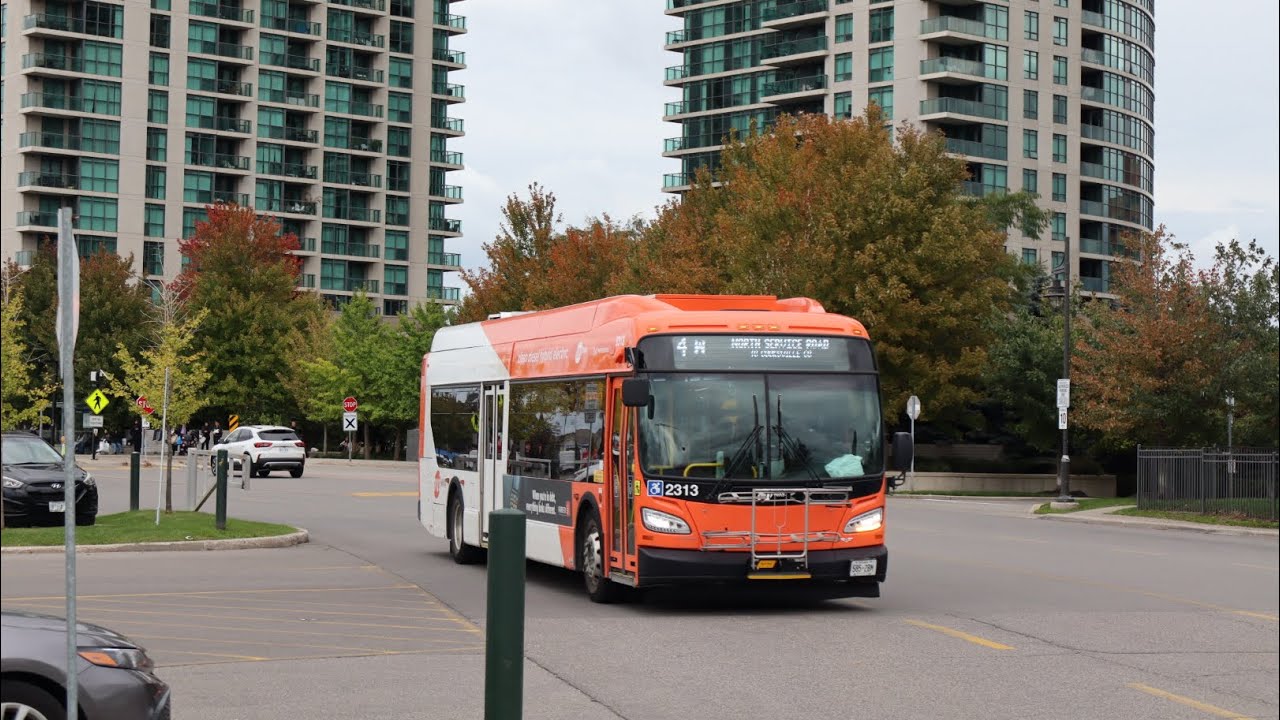 (Ride Video) Miway Route 4 North Service Road on 2023 New Flyer XDE40 ...