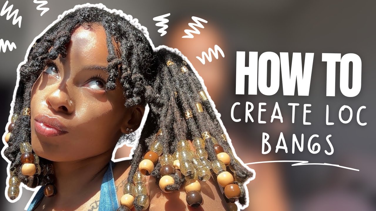 How To Create Bangs On Locs - YouTube