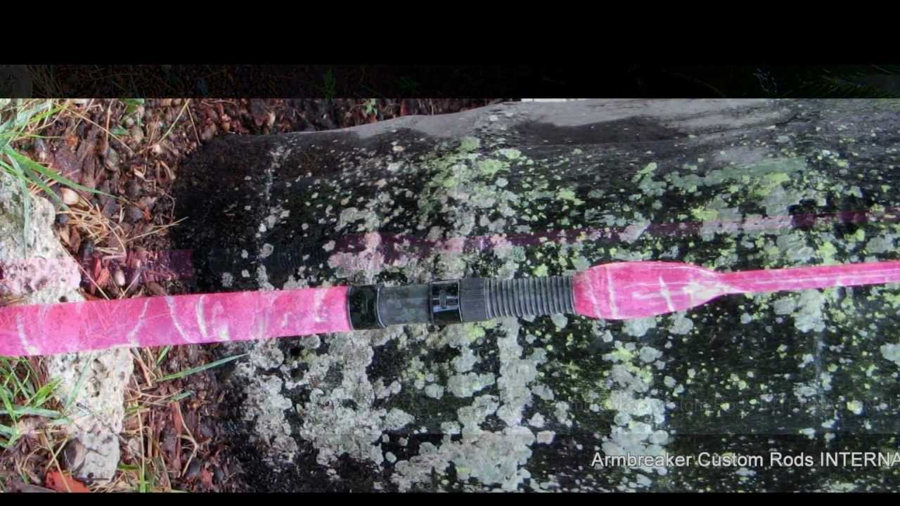 AMAZING PINK & WHITE Ladies Fishing Tournament Spinning Rod - YouTube